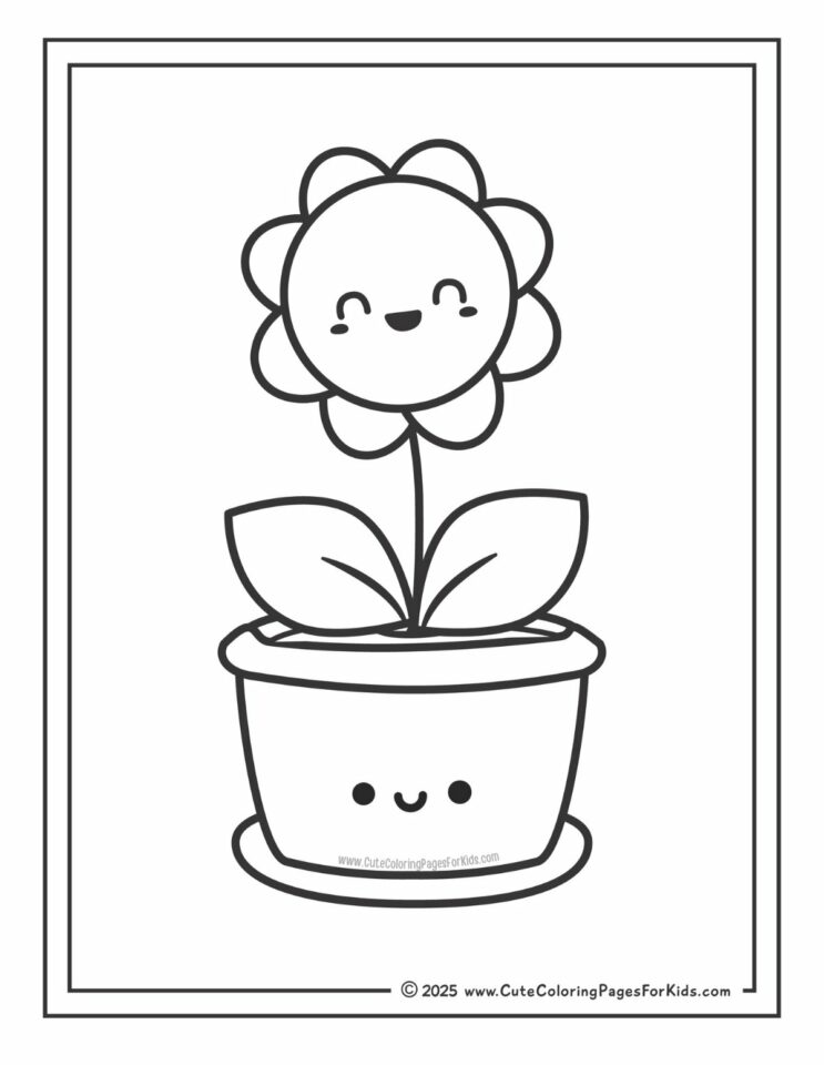 Flower Coloring Pages (Free Printable PDFs) - Cute Coloring Pages For Kids