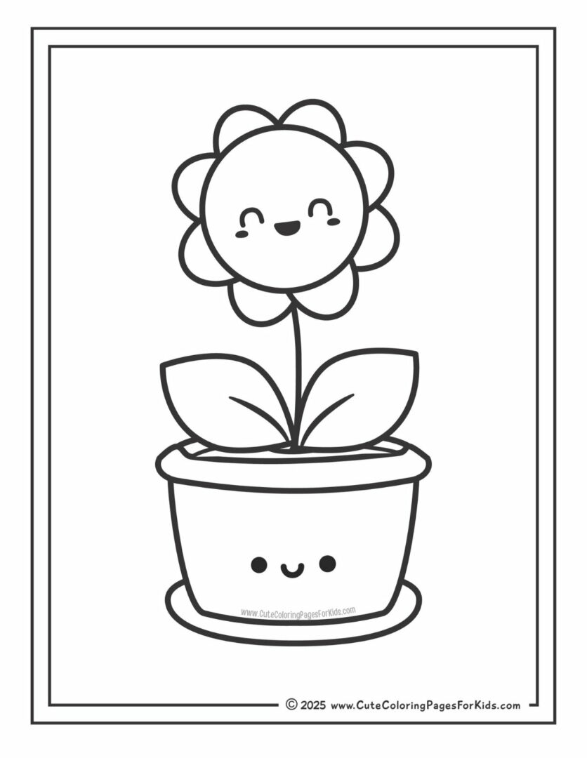 Flower Coloring Pages (Free Printable PDFs) - Cute Coloring Pages For Kids