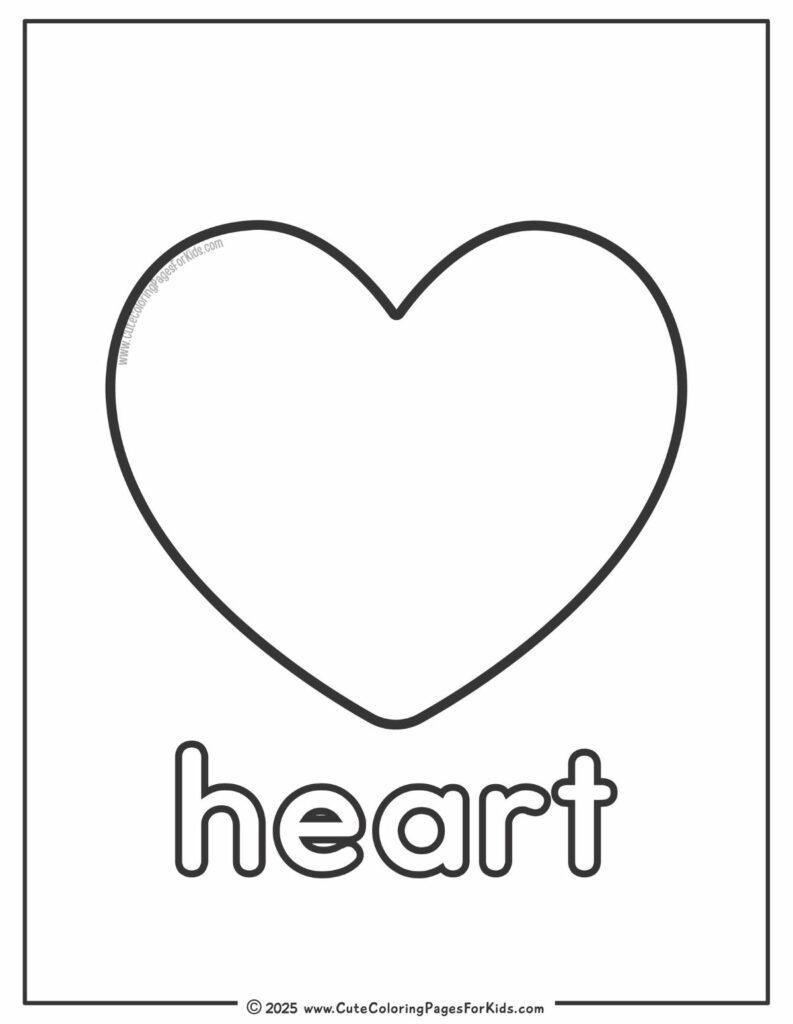 Heart Coloring Pages - Cute Coloring Pages For Kids