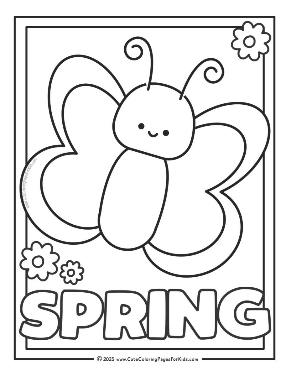 Spring Coloring Pages: 14 Free Printable PDFs - Cute Coloring Pages For ...
