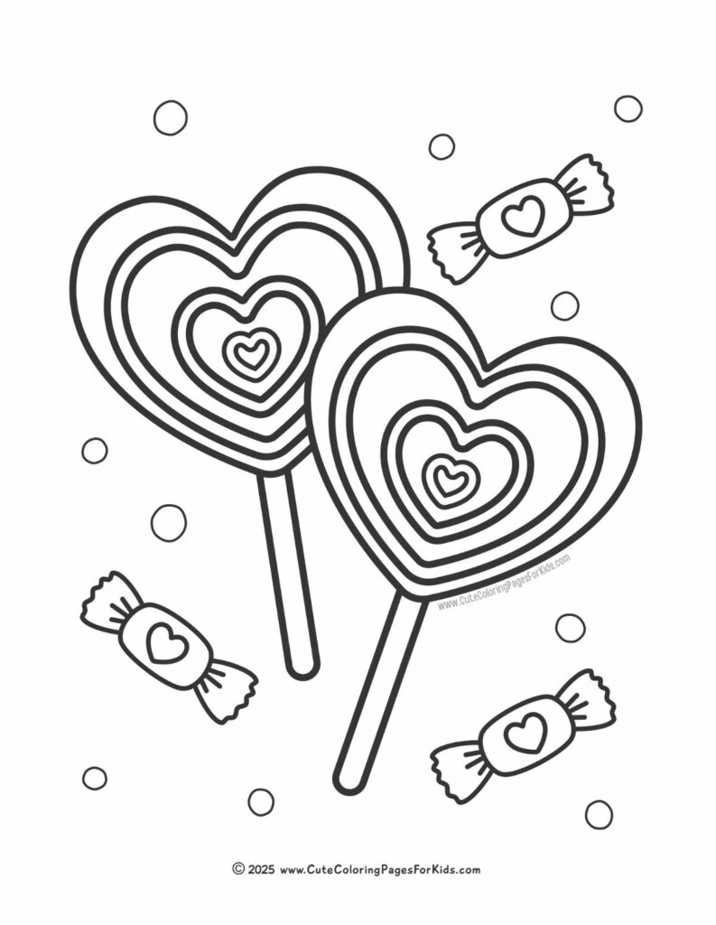 Heart Coloring Pages - Cute Coloring Pages For Kids