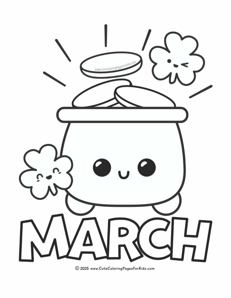 March Coloring Pages - Cute Coloring Pages For Kids