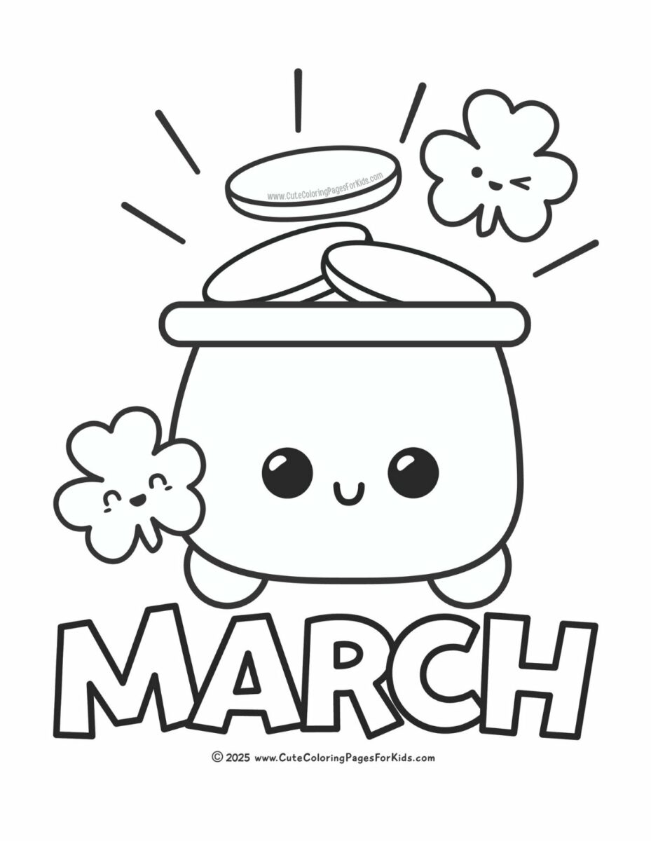 March Coloring Pages - Cute Coloring Pages For Kids