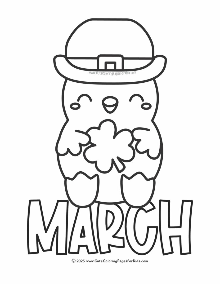 March Coloring Pages - Cute Coloring Pages For Kids