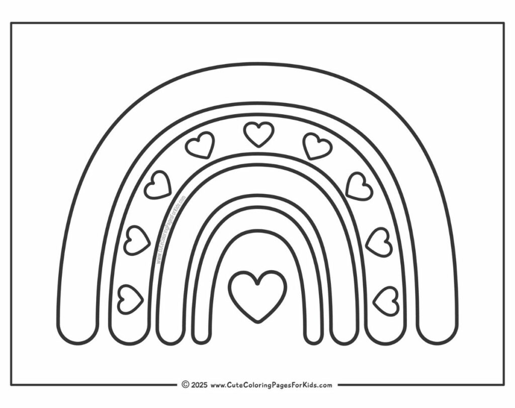 Heart Coloring Pages - Cute Coloring Pages For Kids