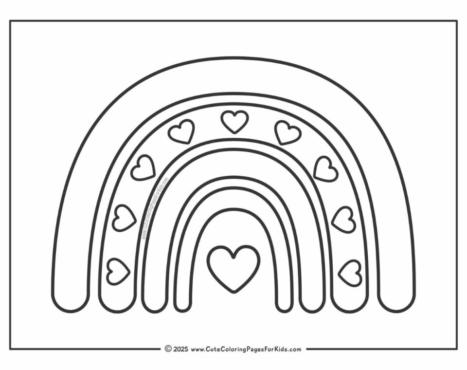 Heart Coloring Pages - Cute Coloring Pages For Kids