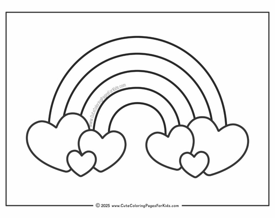 Heart Coloring Pages - Cute Coloring Pages For Kids