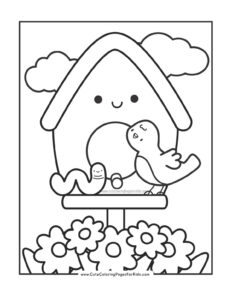 Spring Coloring Pages: 14 Free Printable PDFs - Cute Coloring Pages For ...