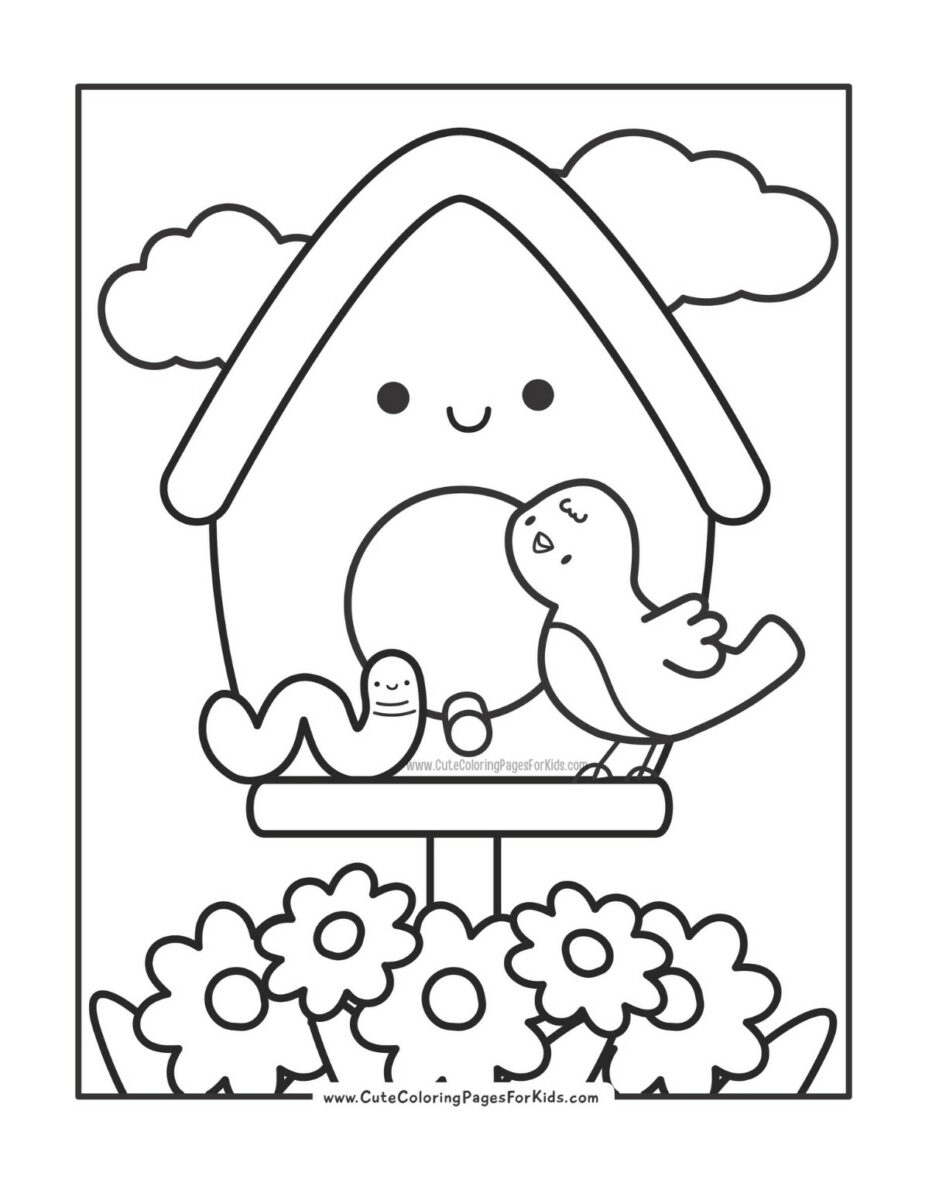 Spring Coloring Pages: 14 Free Printable PDFs - Cute Coloring Pages For ...