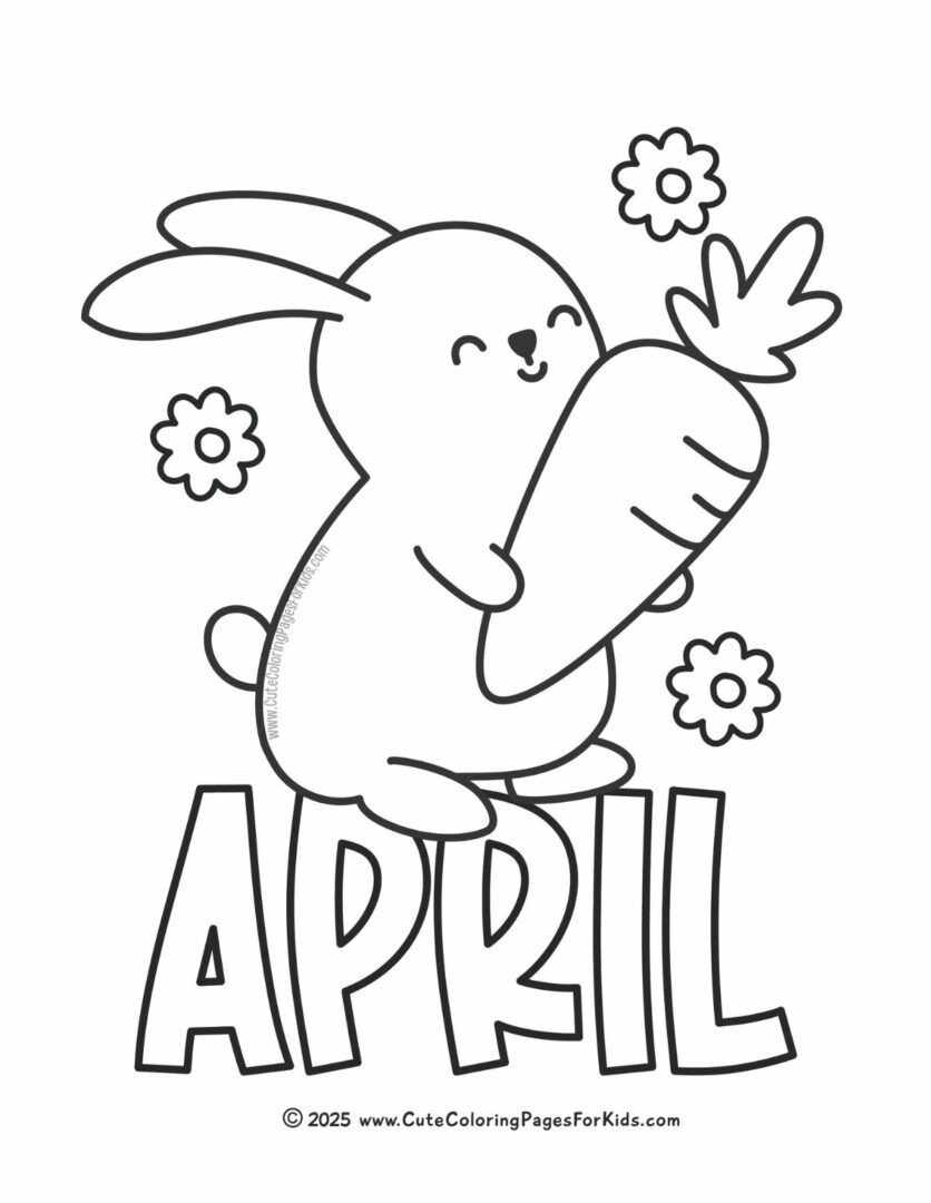 April Coloring Pages - Cute Coloring Pages For Kids