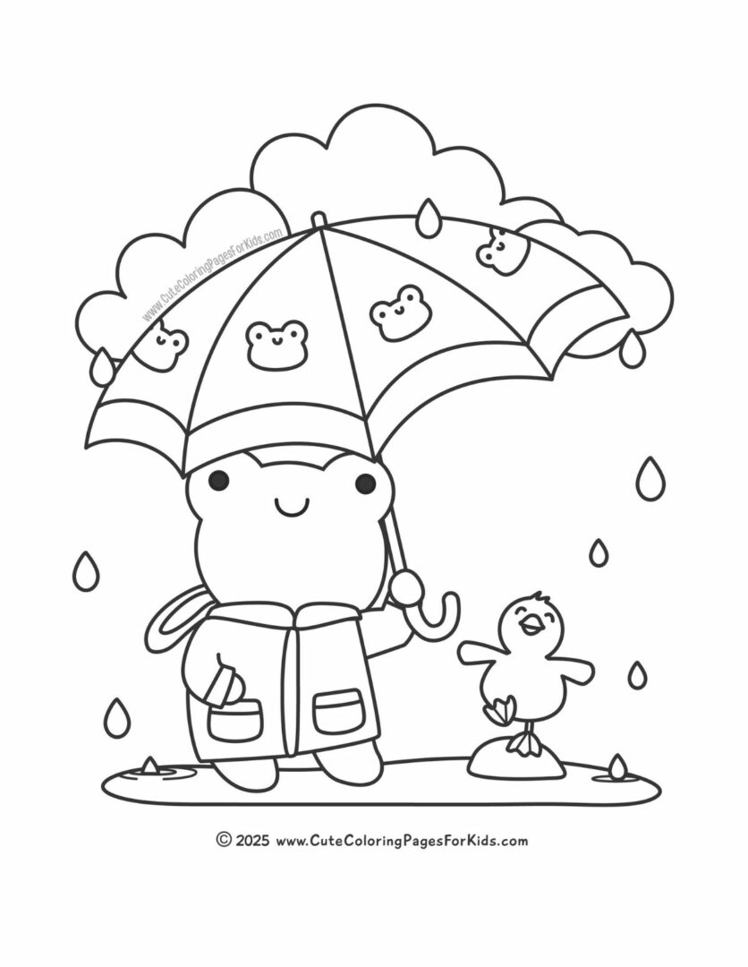 Rainy Day Coloring Pages (Free Printable PDFs) - Cute Coloring Pages ...