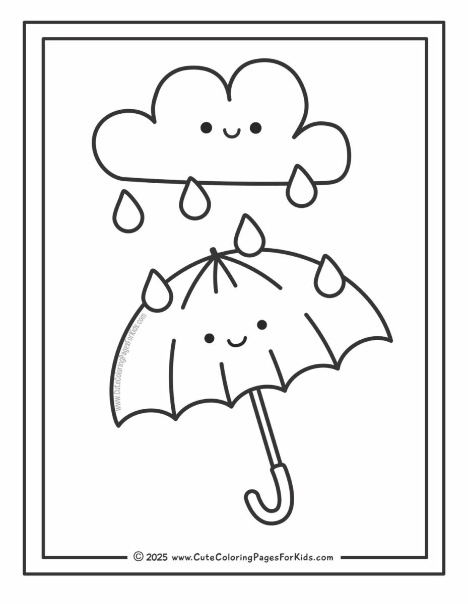 Rainy Day Coloring Pages (Free Printable PDFs) - Cute Coloring Pages ...