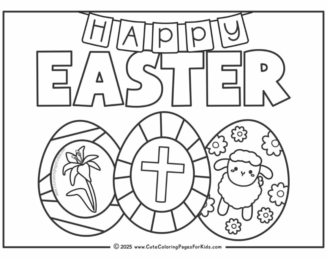 Easter Coloring Pages (Free Printable PDFs) - Cute Coloring Pages For Kids