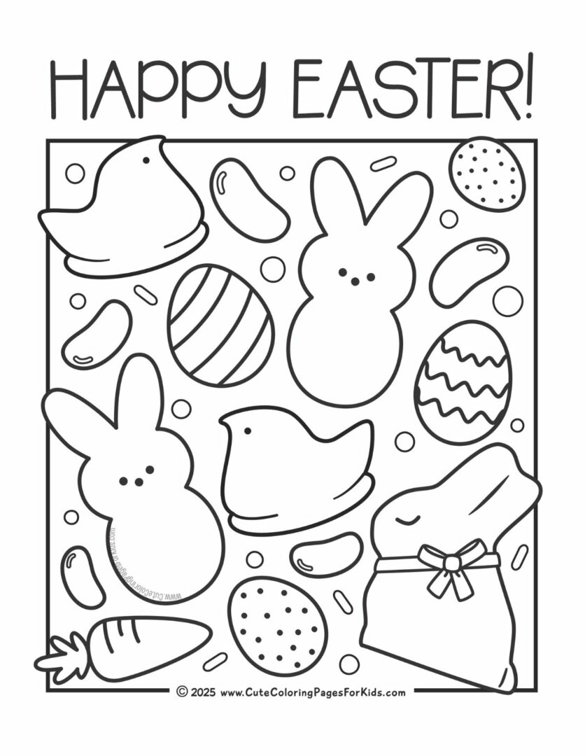 Easter Coloring Pages (Free Printable PDFs) - Cute Coloring Pages For Kids