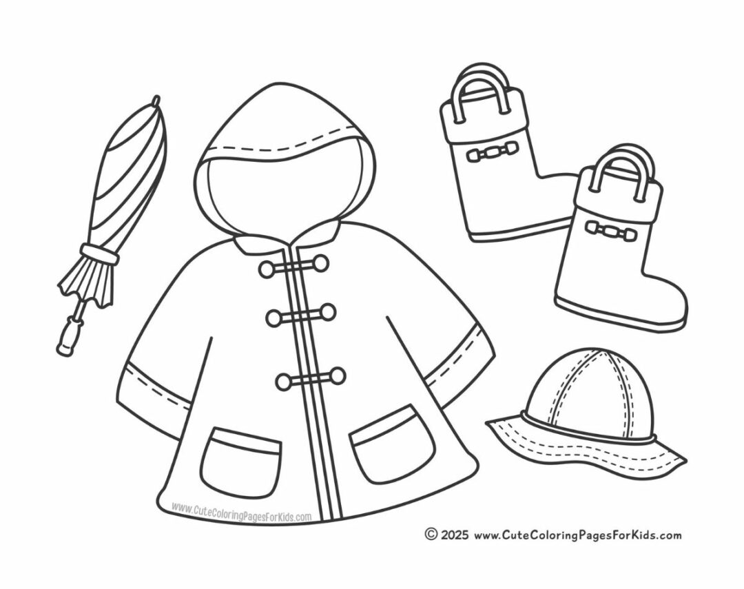Rainy Day Coloring Pages (Free Printable PDFs) - Cute Coloring Pages ...