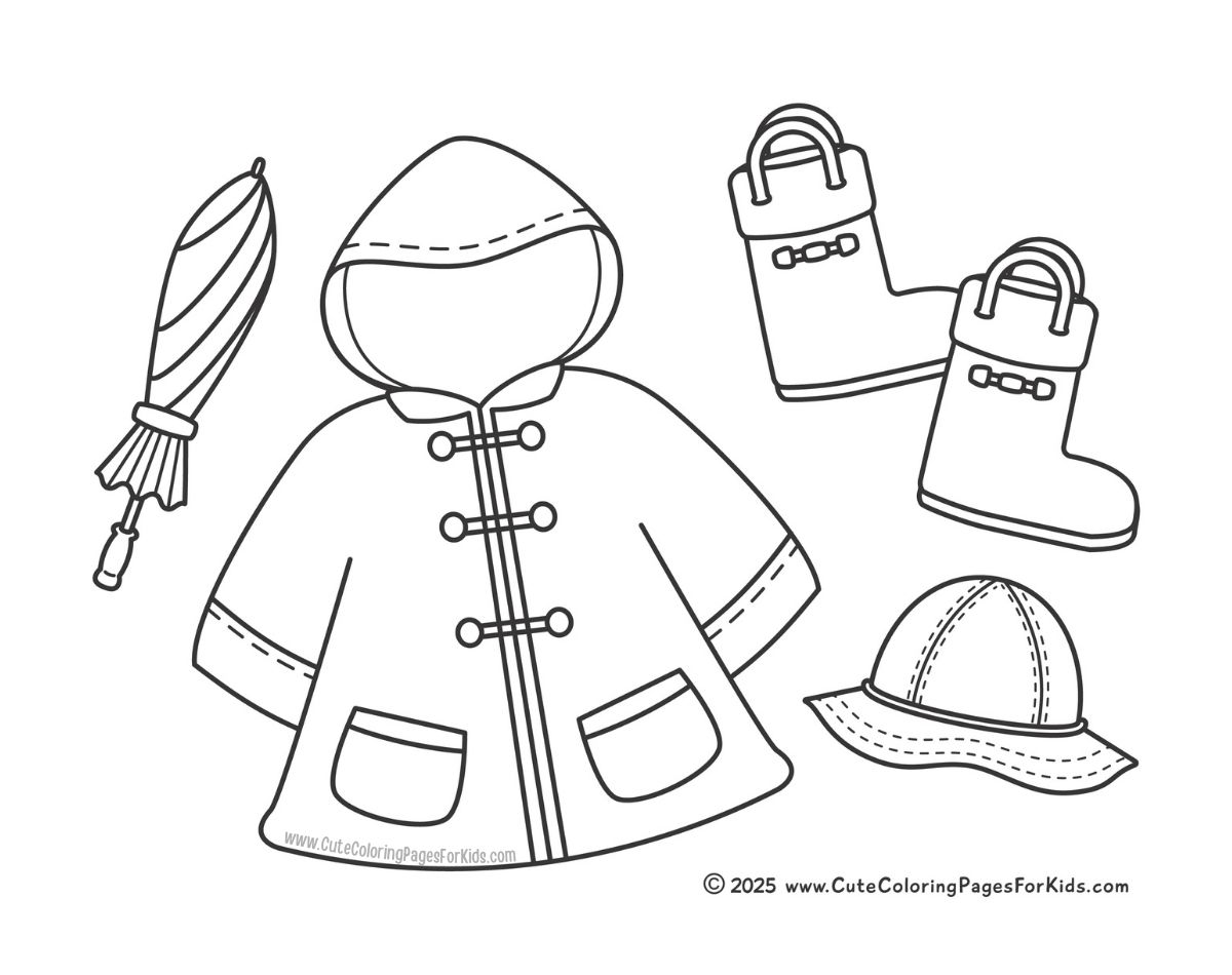 Rainy Day Coloring Pages (Free Printable PDFs) - Cute Coloring Pages ...
