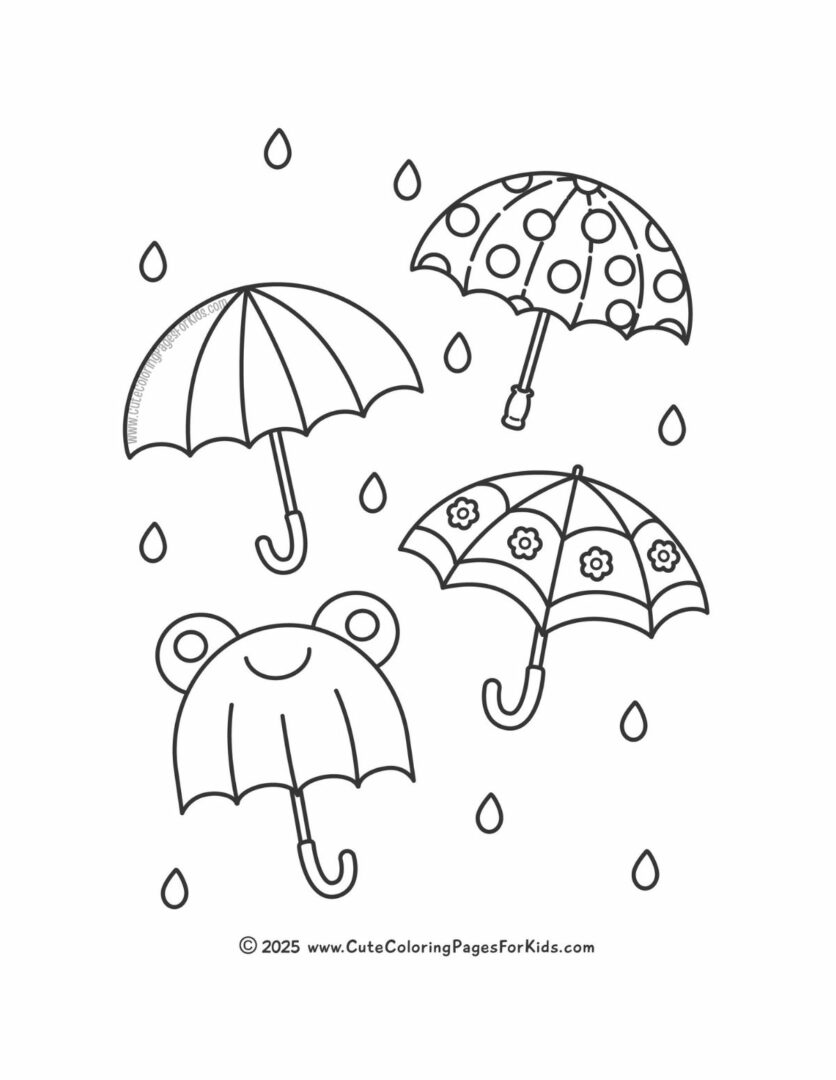 Rainy Day Coloring Pages (Free Printable PDFs) - Cute Coloring Pages ...