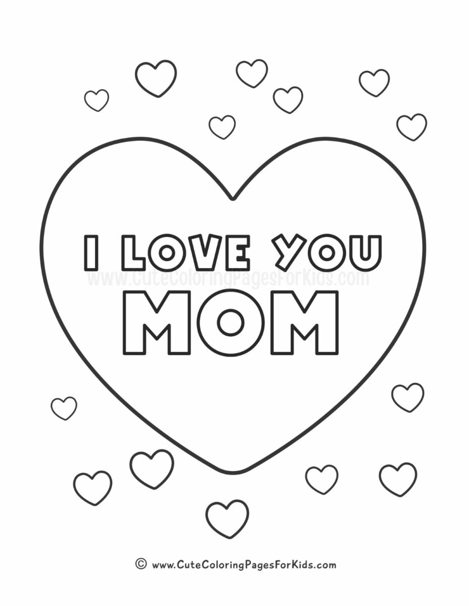 Mother's Day Coloring Pages (19 Free Printables) - Cute Coloring Pages ...