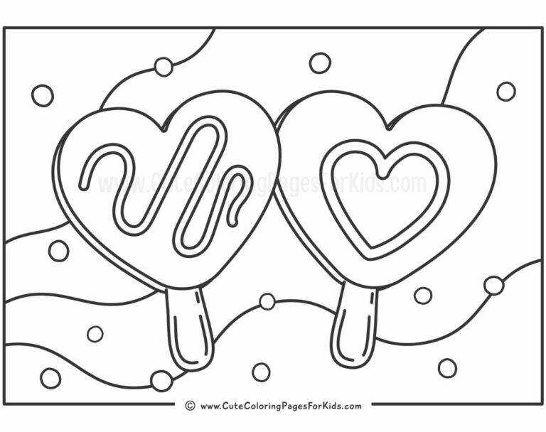 Popsicle Coloring Pages (Free Printable PDFs) - Cute Coloring Pages For ...
