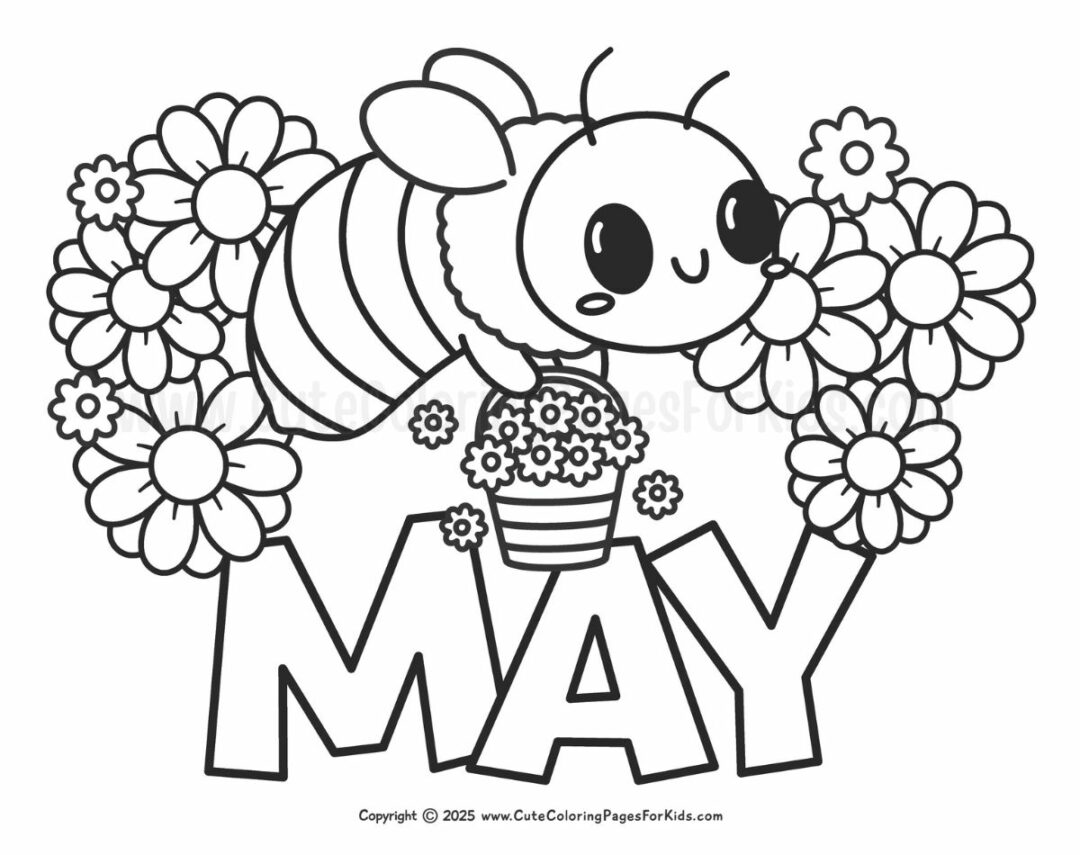 May Coloring Pages - Cute Coloring Pages For Kids