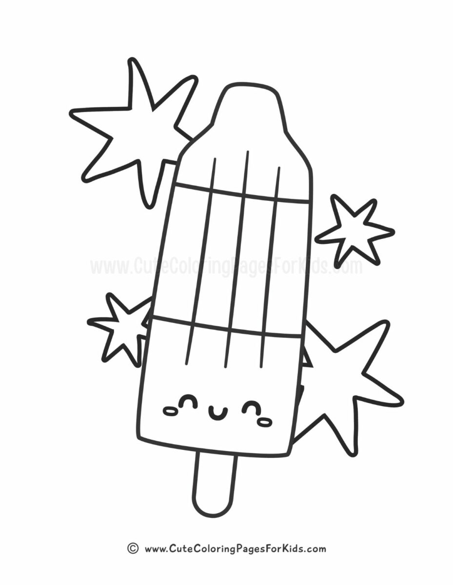 Popsicle Coloring Pages (Free Printable PDFs) - Cute Coloring Pages For ...