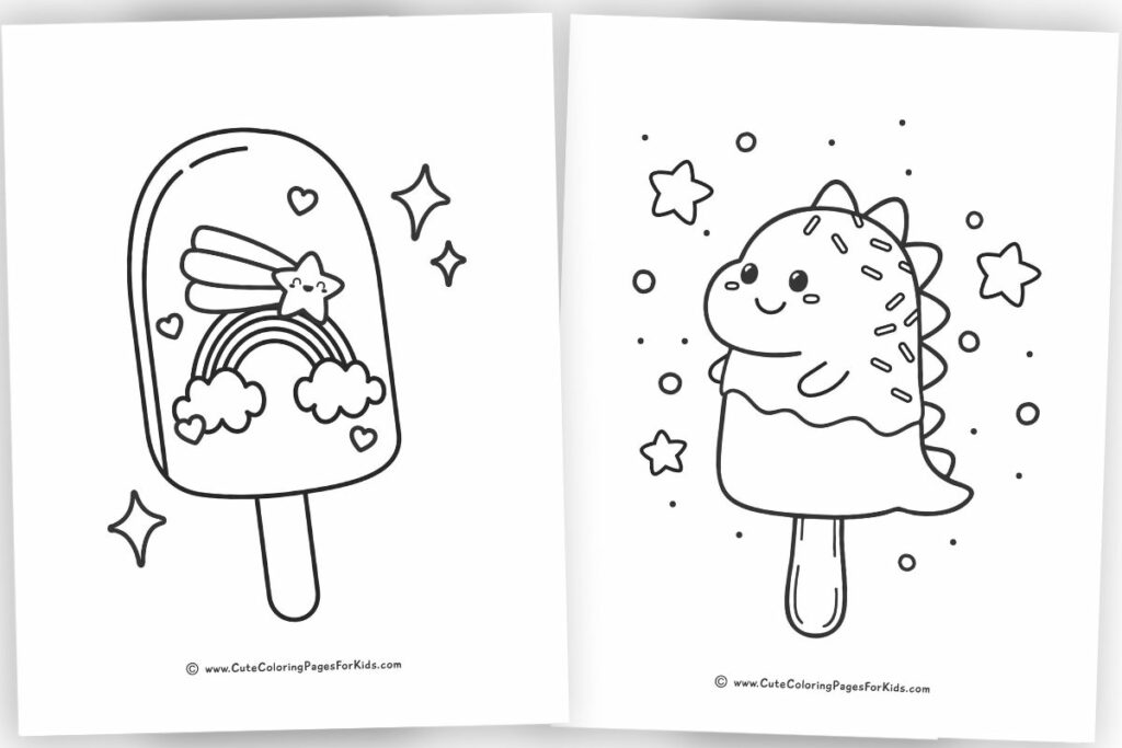 Popsicle Coloring Pages (Free Printable PDFs) - Cute Coloring Pages For ...