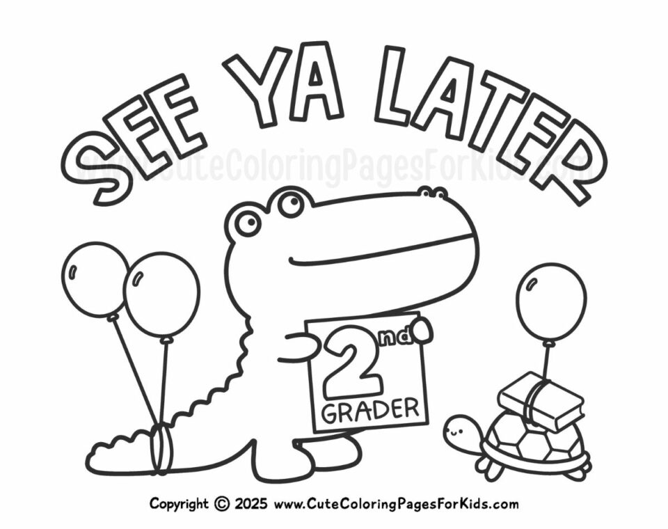 Last Day of School Coloring Pages (Free Printable PDFs) - Cute Coloring ...