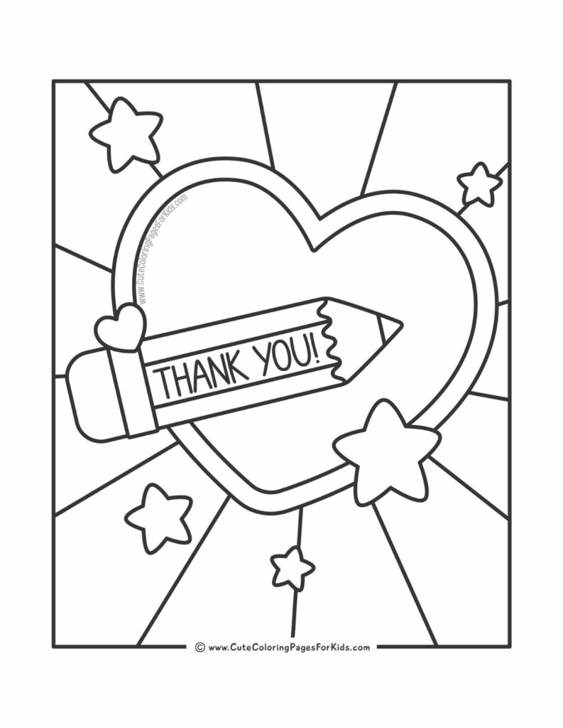 Teacher Appreciation Coloring Pages (FREE Printable PDF Downloads ...