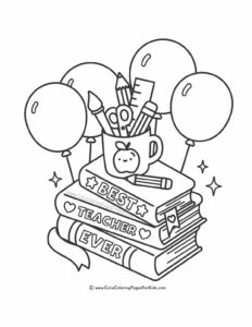 Teacher Appreciation Coloring Pages (FREE Printable PDF Downloads ...