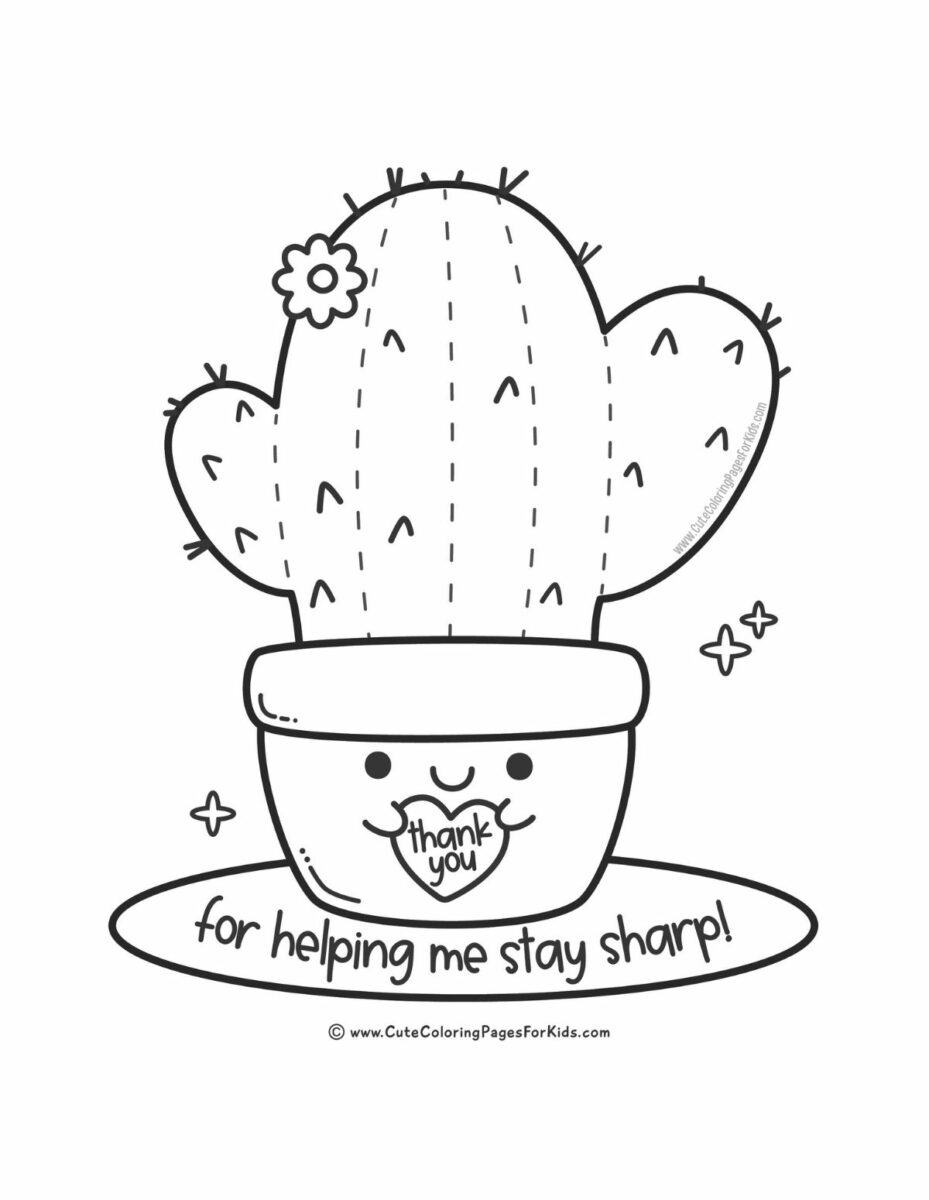 Teacher Appreciation Coloring Pages (FREE Printable PDF Downloads ...