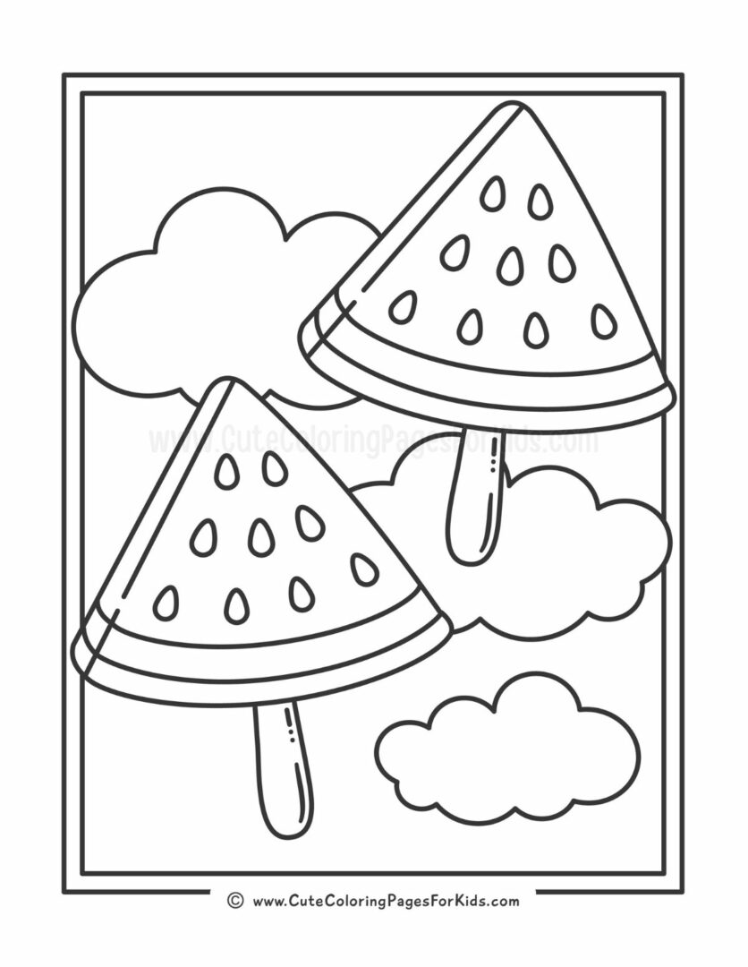 Popsicle Coloring Pages (Free Printable PDFs) - Cute Coloring Pages For ...