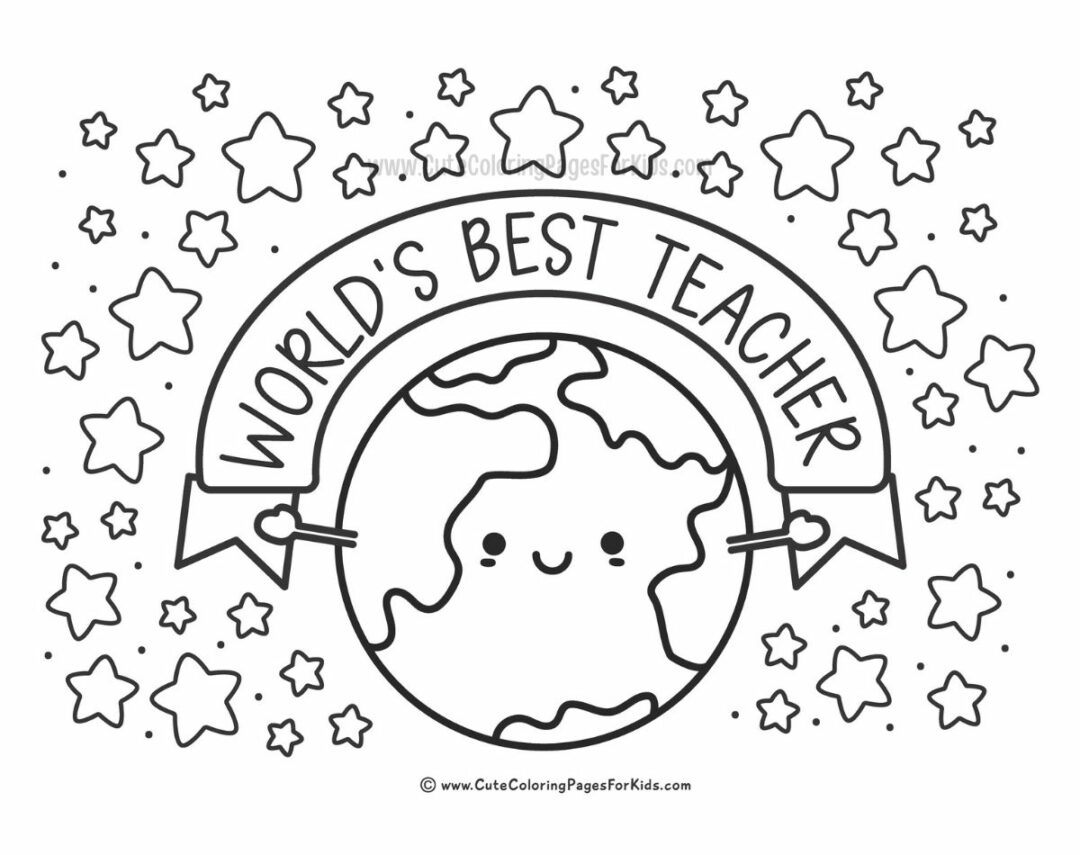 Teacher Appreciation Coloring Pages (FREE Printable PDF Downloads ...