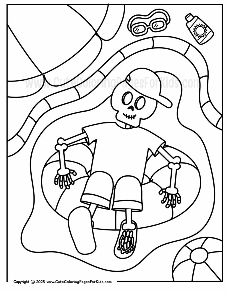 Summerween Coloring Pages (Free Printable PDF) - Cute Coloring Pages ...