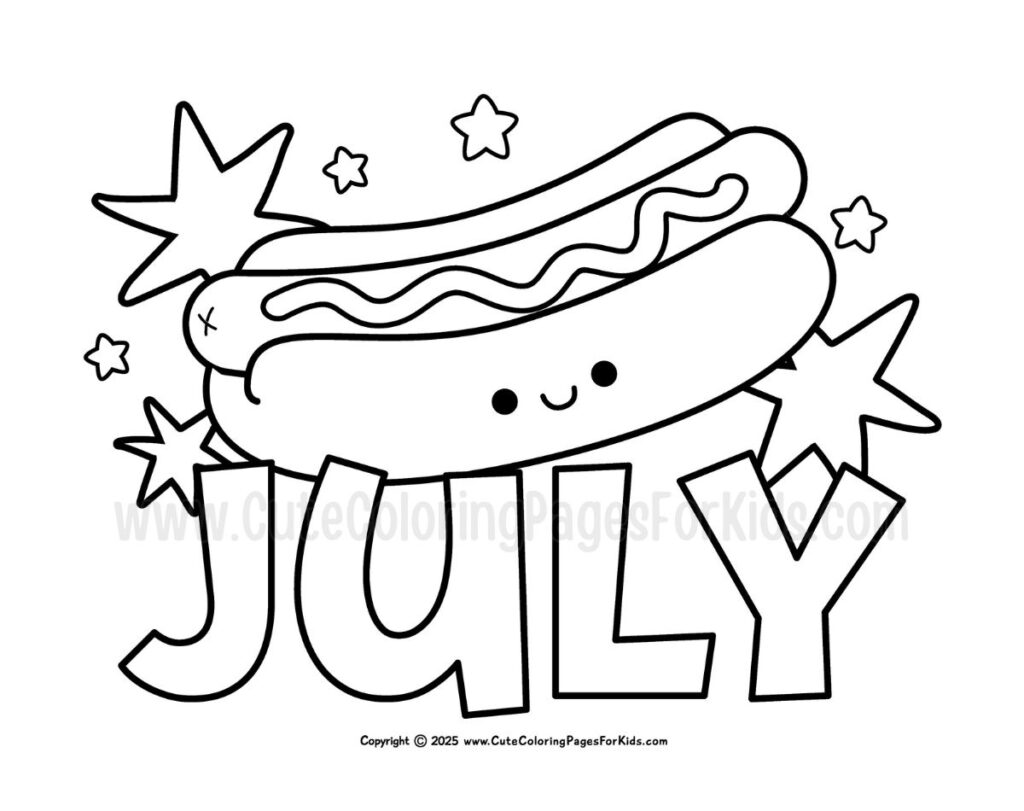 July Coloring Pages - Cute Coloring Pages For Kids