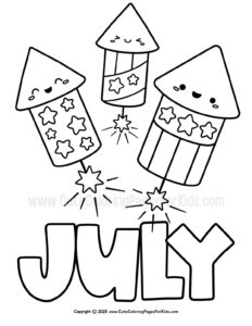 July Coloring Pages - Cute Coloring Pages For Kids