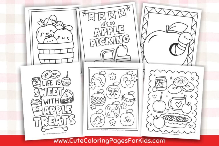 Apple Coloring Pages (Free Printables) - Cute Coloring Pages For Kids