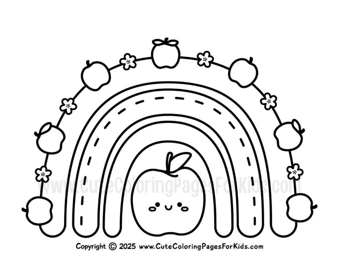 Apple Coloring Pages (Free Printables) - Cute Coloring Pages For Kids