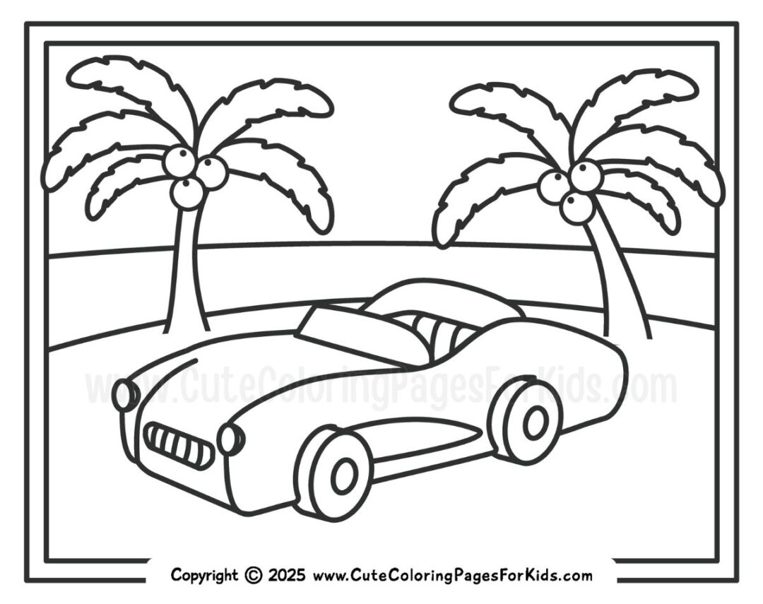 Car Coloring Pages (Free Printables) - Cute Coloring Pages For Kids