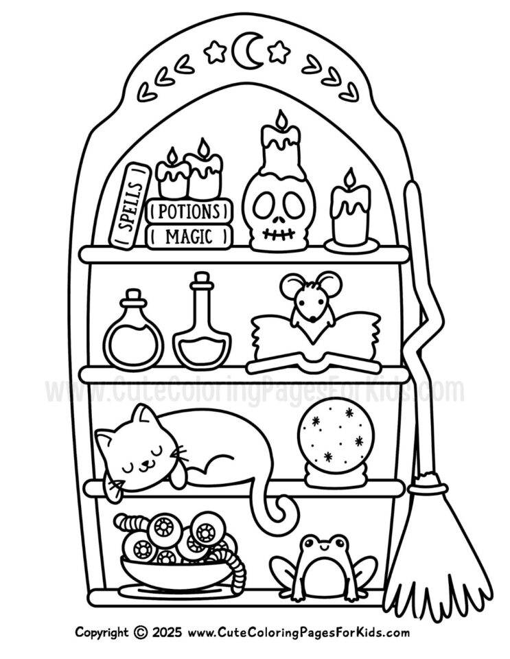 Witch Coloring Pages (Free PDF Printables) - Cute Coloring Pages For Kids