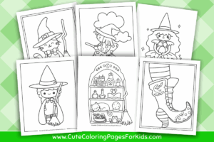 Witch Coloring Pages (Free PDF Printables) - Cute Coloring Pages For Kids