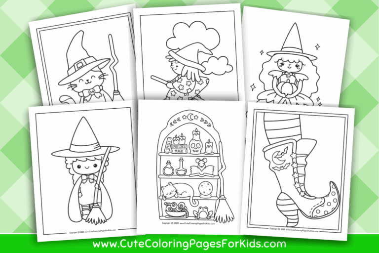 Witch Coloring Pages (Free PDF Printables) - Cute Coloring Pages For Kids