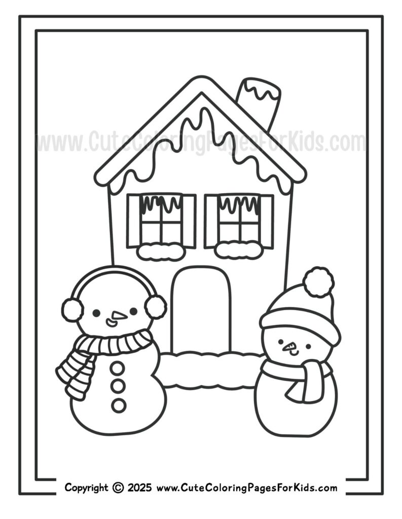 Winter Coloring Pages (Free Printable PDF Downloads) - Cute Coloring ...