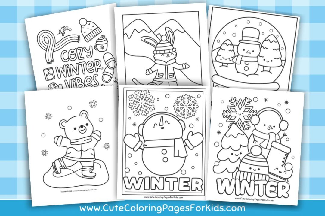 Winter Coloring Pages (Free Printable PDF Downloads) - Cute Coloring ...
